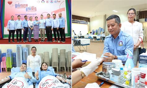 លោក ខៀវ ភា រិ ទ្ធ បាន ជំរុញ ឲ្យ យុវជន ចូលរួម ផ្តល់ ឈាម ឲ្យ បាន កាន់ តែច្រើន បន្ថែមទៀត ដើម្បី ជួយ