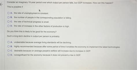 Solved Consider An Imaginary 10 Year Period Over Which