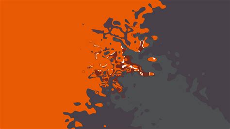 Download Gray And Orange Abstract Presentation Wallpaper