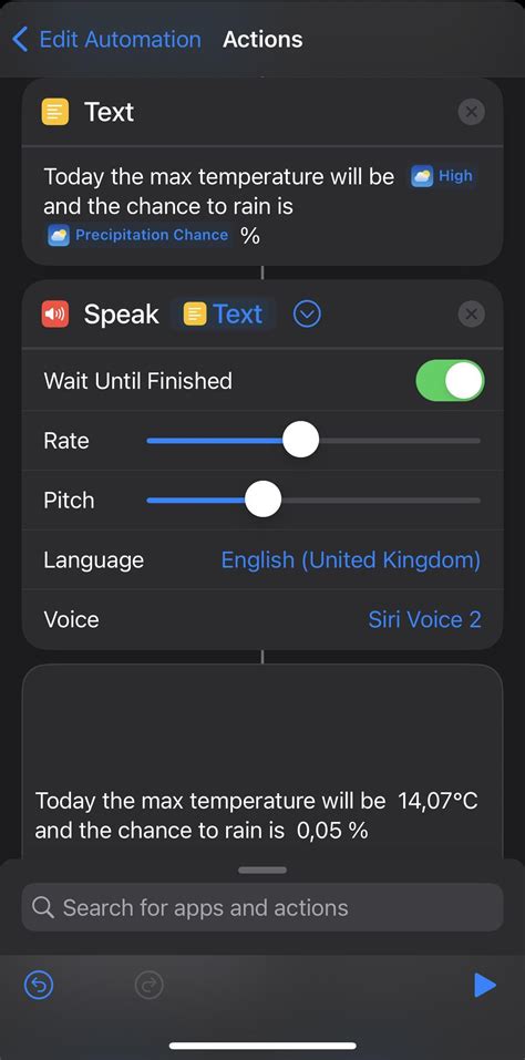 Siri Does Not Read Decimals In Weather Rshortcuts