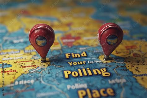 Animated Sequence Of Polling Locations Popping Up Across The Country