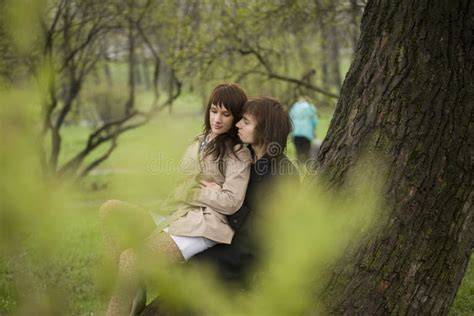 Spying For Young Couple Stock Image Image Of Male Girl 14400899
