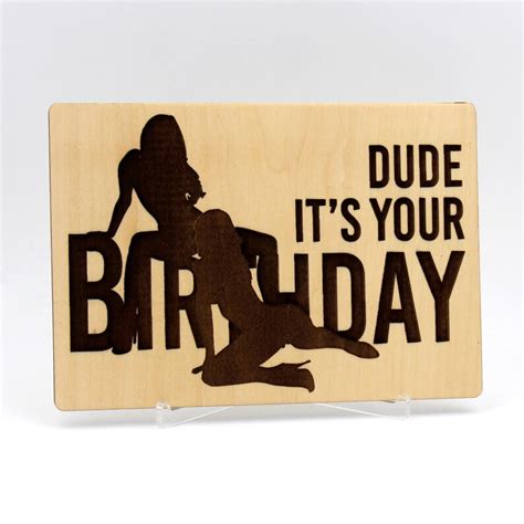 Sexy Birthday Card With Engraved Message Naughty Card Sexy Etsy