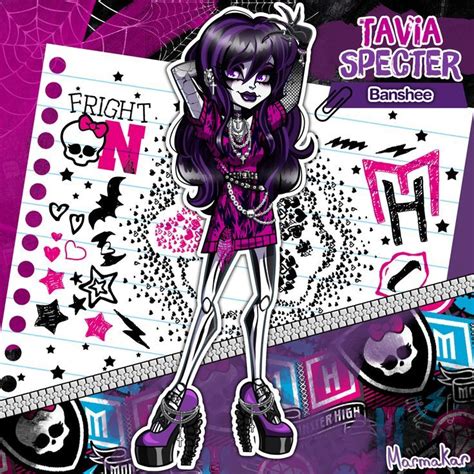 Tavia Specter Monster High Oc Monster High Art Monster High