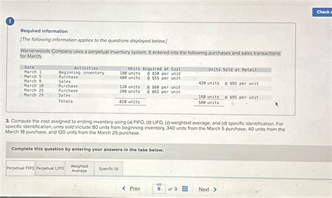 Solved Compute The Cost Assigned To Ending Inventory Using Chegg