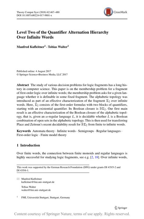 Level Two Of The Quantifier Alternation Hierarchy Over Infinite Words