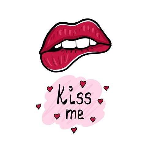 Kiss Doodle Vector Art Icons And Graphics For Free Download