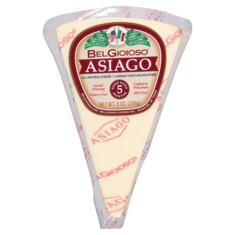Belgioioso All Natural Asiago Cheese 8 Oz The Fresh Grocer
