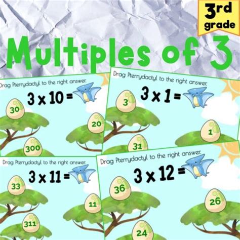 Multiplying By 3 Interactive Game Distance Learning Made By Teachers