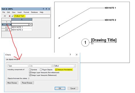 export all call out box text in a viewport to a worksheet general discussion vectorworks