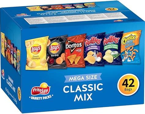 Frito Lay Variety Pack Lays Classic Lays Bar B Q Doritos Nacho