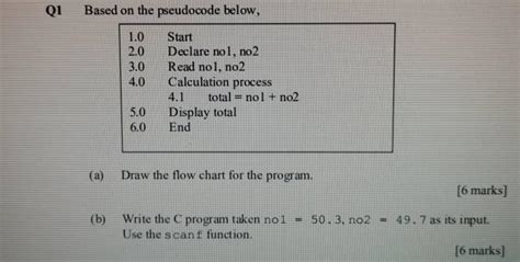 solved q1 based on the pseudocode below 1 0 2 0 3 0 4 0