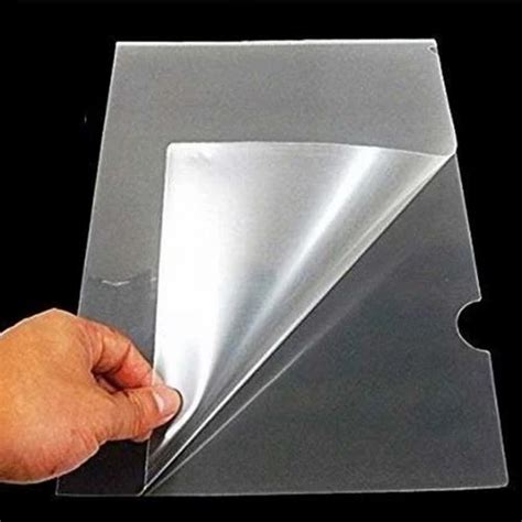 L Type Plastic Folder Safe Project Document Folder A4 Plastic Paper Jacket Sleeves Project