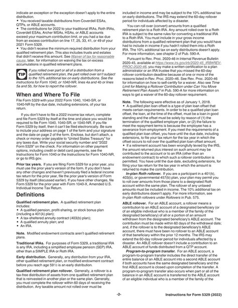 Download Instructions For Irs Form 5329 Additional Taxes On Qualified Plans Including Iras And
