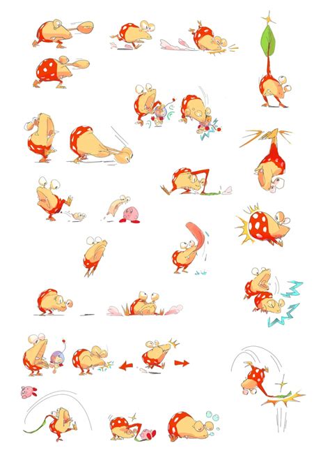 Kirby Olimar Bulborb Bulbmin And Bulborb Larva Kirby And 2 More