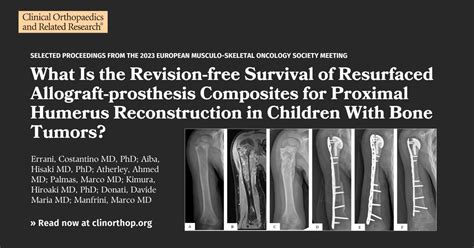 Allograft Prosthesis Composites For Bone Tumor Resection Clinical Orthopaedics And Related