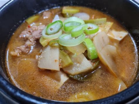 우삼겹 된장찌개