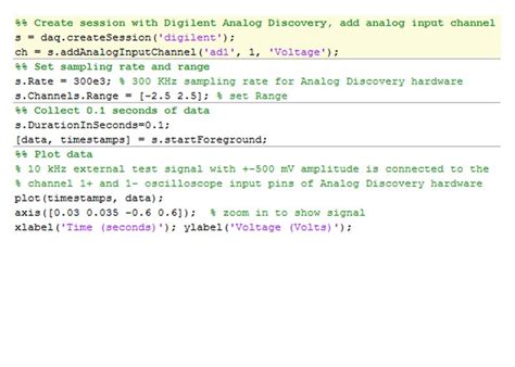 Digilent Analog Discovery Support From Matlab Hardware Support