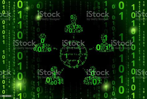 global networking binary code vector pattern background stock illustration download image now