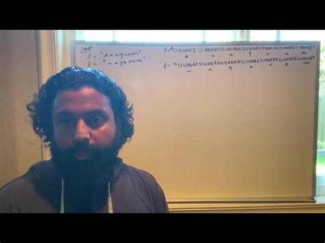 Anagram Linear Time Complexity Unicode Video 3 Karthik S