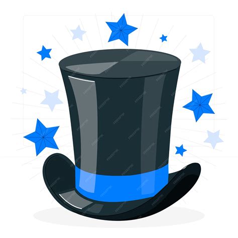 Free Vector Top Hat Concept Illustration