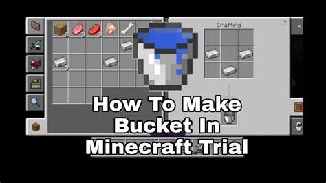 How To Build Bucket In Minecraft At Guadalupe Wolf Blog