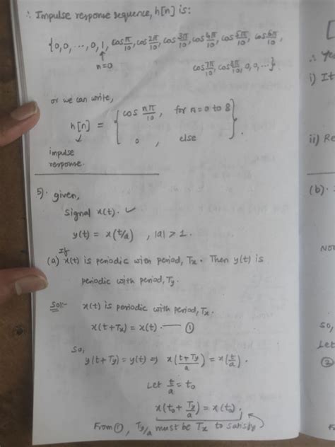 Solved Problem 4 System Impulse Response Basics Consider The