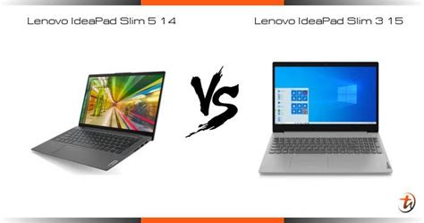 Banding Lenovo IdeaPad Slim 5 14 Dan Lenovo IdeaPad Slim 3 15 Spesifikasi Dan Harga Di
