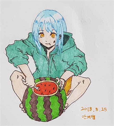 [전생했더니 슬라임이었던 건에 대하여] 수박 먹는 리무르 Slime Tempest The Manga Zelda