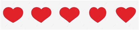 붉은 심장 아이콘 벡터를 설정 벡터 디자인 외딴 Png 일러스트 및 벡터 에 대한 무료 다운로드 Pngtree