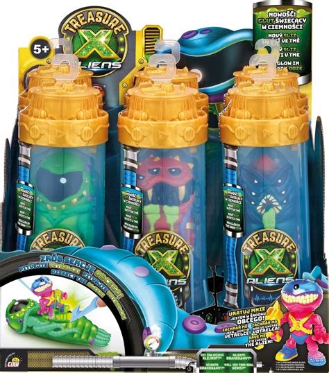 TREASURE X ALIENS FIGURKA OBCY KAPSUŁA czerwony 12633521215