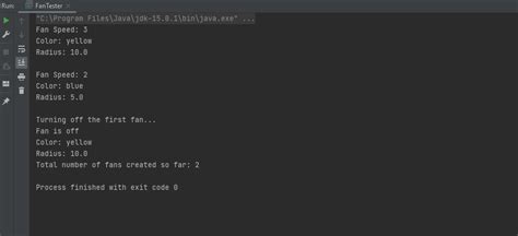 Solved Design A Class Named Fan To Represent A Fan The Class Contains Course Hero