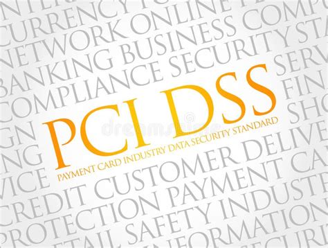 PCI DSS Payment Card Industry Data Security Standard Acronym Word Cloud It Security Concept