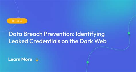 Data Breach Prevention Identifying Leaked Credentials On The Dark Web Flare