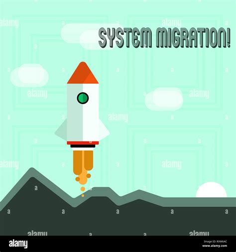 Writing Note Showing System Migration Business Concept For Moving Programs To Another Platform
