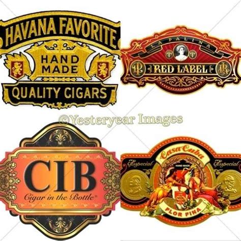 Cigar Label Template Midi