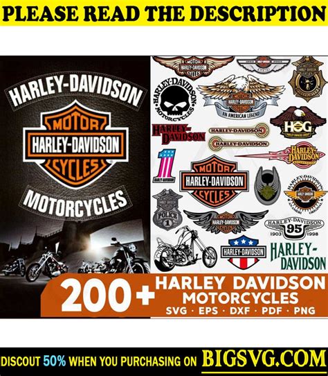 200 Harley Davidson Svg Bundle Svg Bundles Digital Vector File Svg Designs Bundle Layered