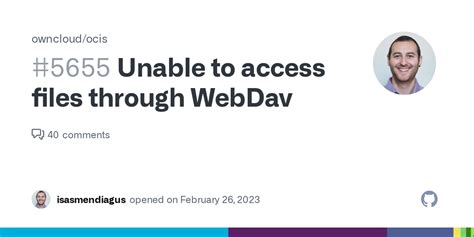 Unable To Access Files Through Webdav · Issue 5655 · Owncloudocis