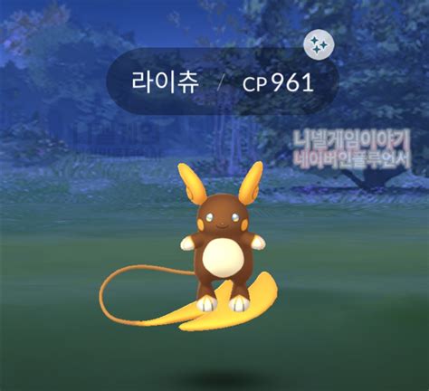 포켓몬고 라이츄 알로라 졸업스킬 And 이로치 피카츄진화