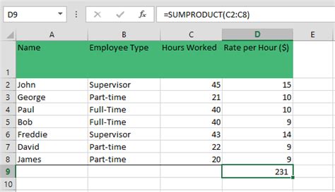 What Is Sumproduct Function In Excel Efinancialmodels