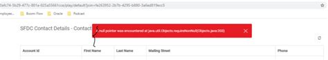 question a null pointer was encountered at java util object