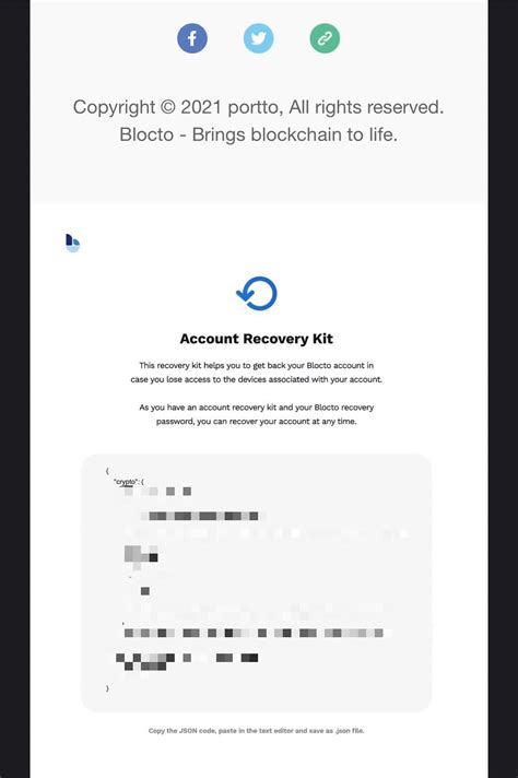 How Does Recovery Kit And Keystore Json Work Blocto Help Center