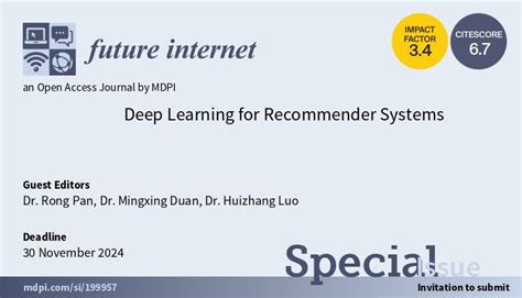 Future Internet Mdpi On Linkedin Cfp Specialissue Recommendersystem