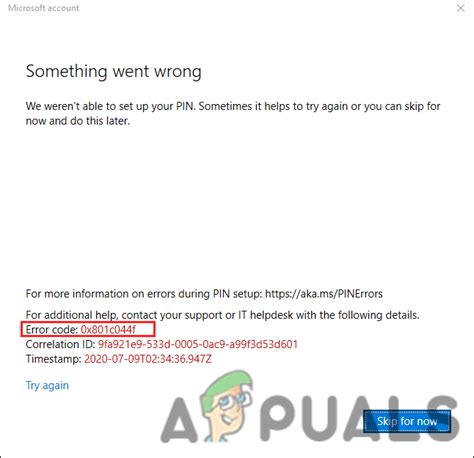 How To Fix Pin Error 0x801c044f On Windows 10 11
