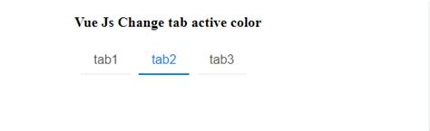 Vue Js Change Tab Active Color Danatec