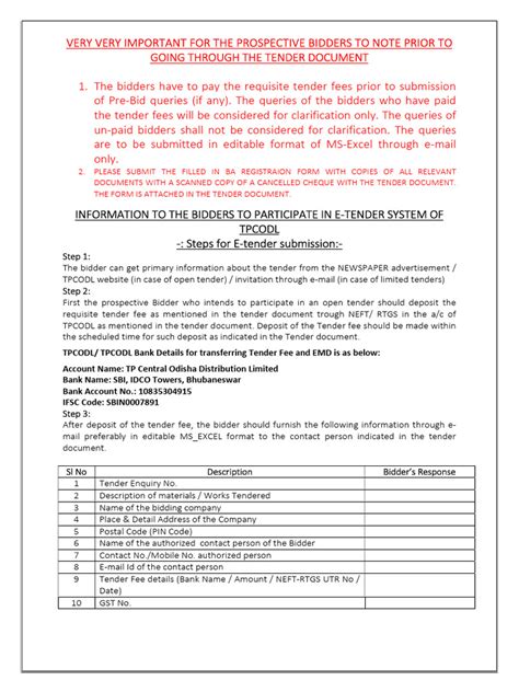 Tender Doc Distribution Transformer Pdf