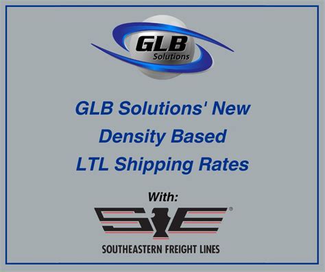 Glb Solutions New Density Based Ltl Shipping Rates Our New Density