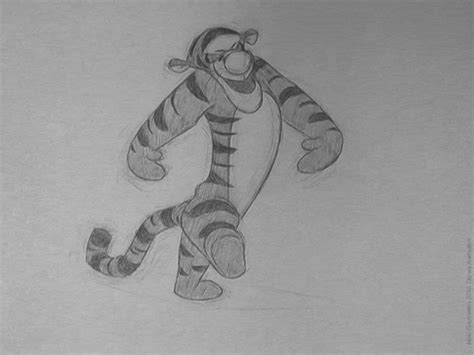 Tigger Walk Test Animation Sketches Animation Reference Disney