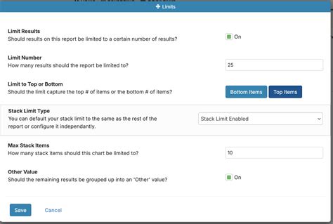 Easy Insight Documentation Report Limits