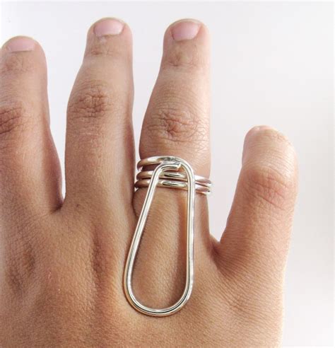 Adjustable Sterling Silver Mcp Splint Ring With Extensions Etsy